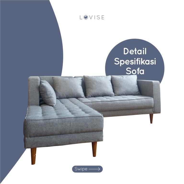Sofa Sudut Scandinavian - Lovise Sofa