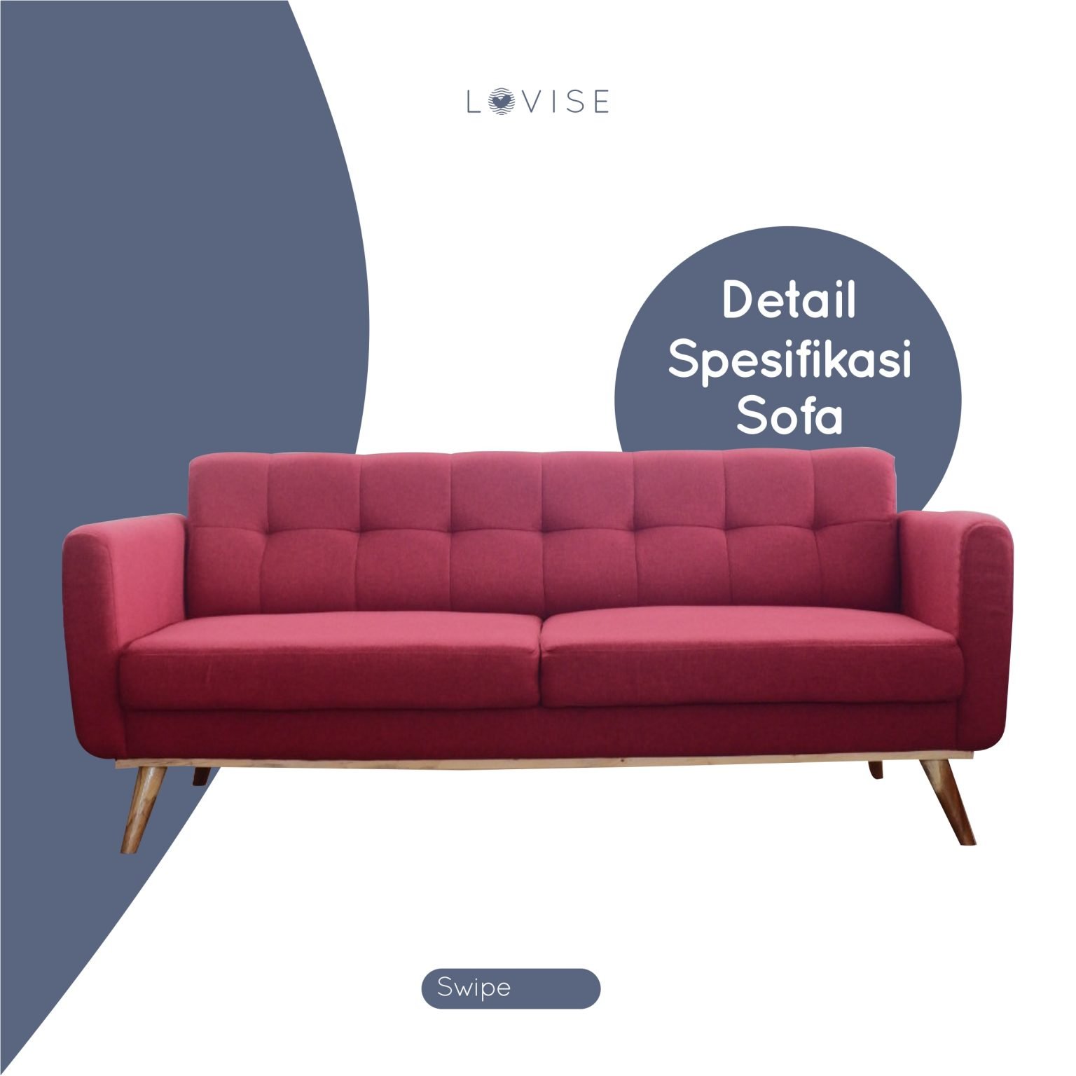 Sofa 3 Seat SAVANNA - Lovise Sofa