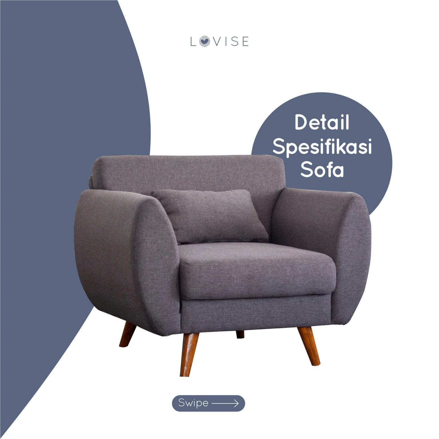 LOVISE SOFA - Desain Cantik, Harga Affordable, Berkualitas - Lovise